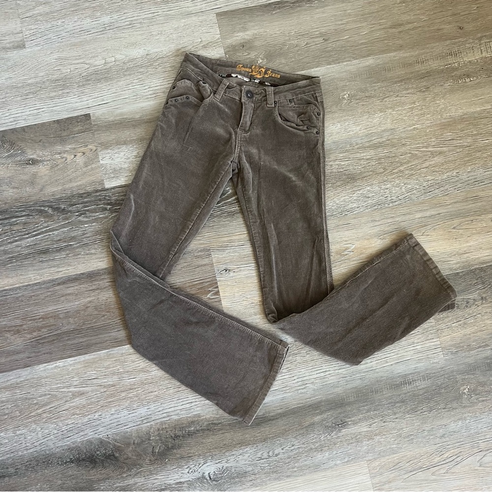 Spoon Jeans Y2k Flared Cords - Gem